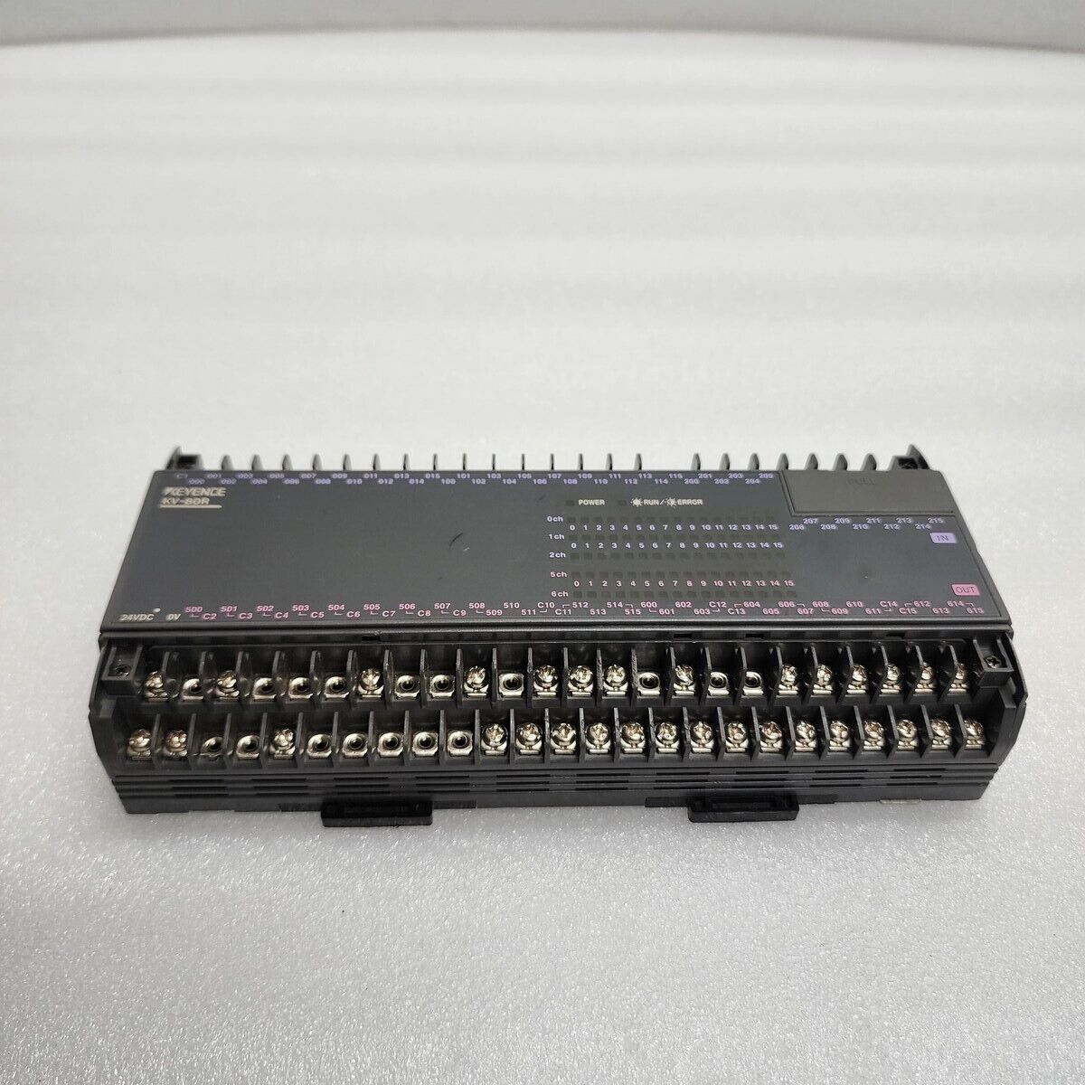 KEYENCE KV-80R CPU PLC MODULE CRACK ON BACK OF BODY – ARE Marine