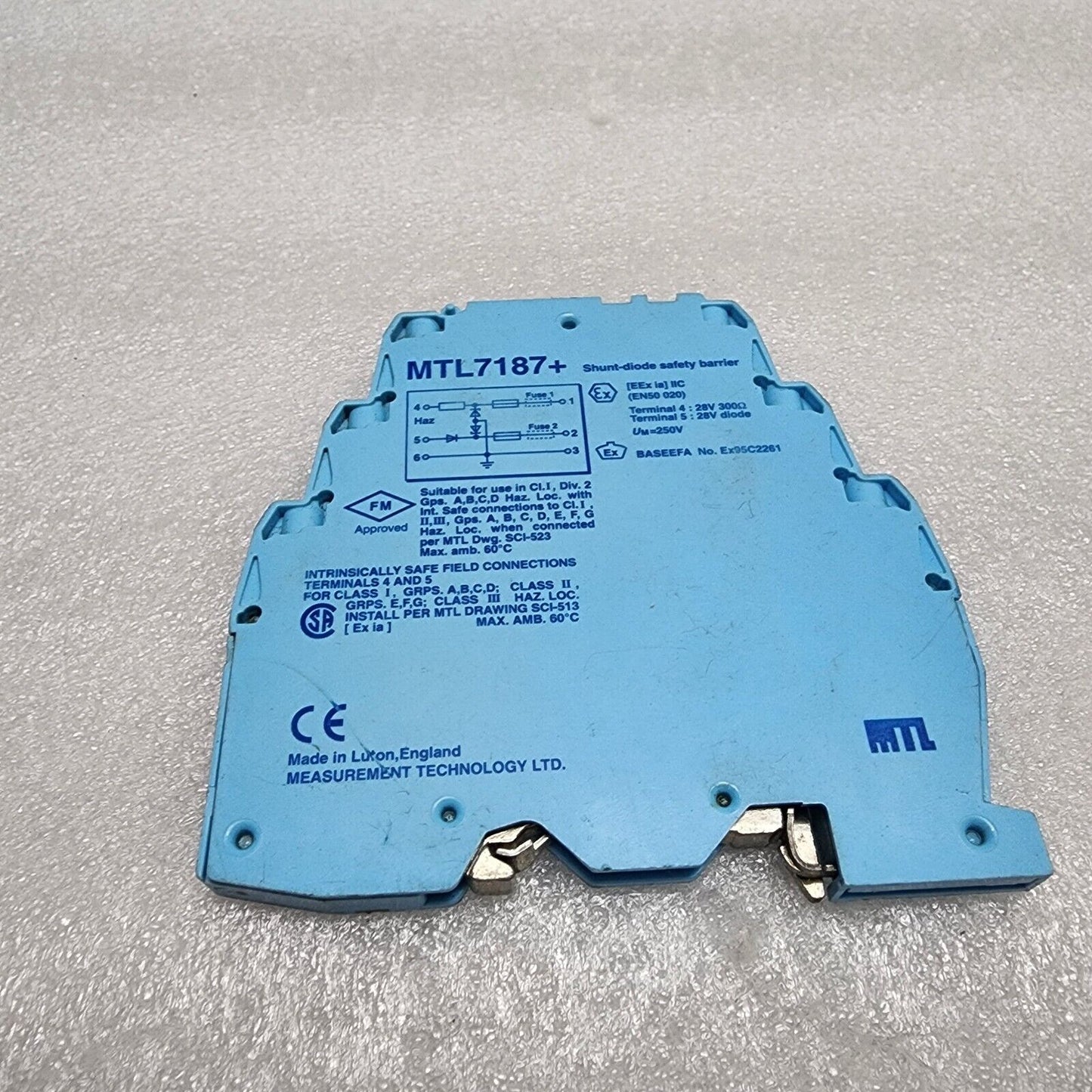 MEASUREMENT TECHNOLOGY MTL7187+ SHUNT DIODE SAFETY BARRIER