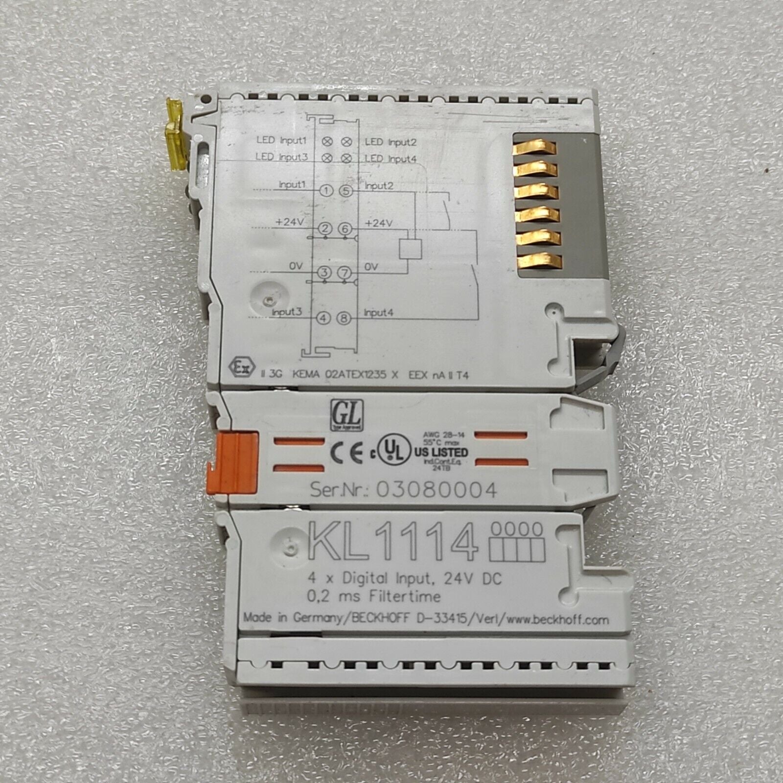 BECKHOFF KL1114 DIGITAL INPUT MODULE LOT OF 18 UNIT – ARE Marine