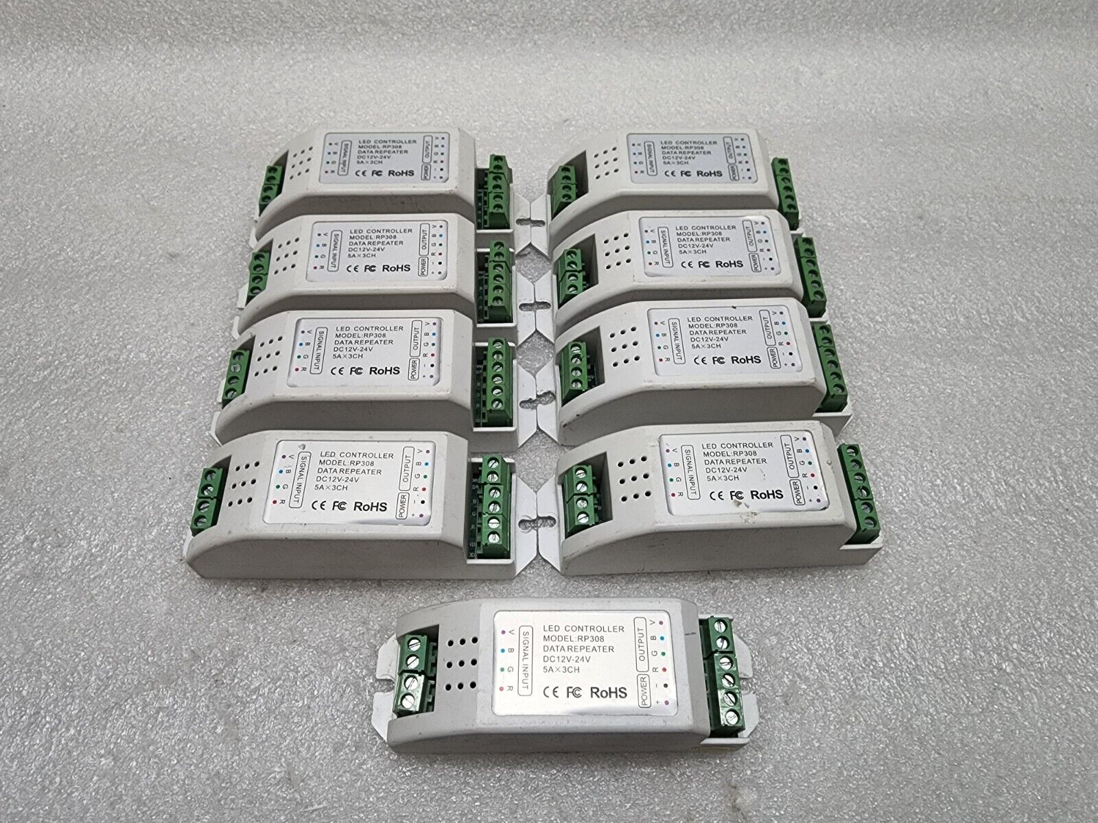 LED CONTROLLER RP308 DATA REPEATER 12-24VDC LOT OF 9 UNIT – ARE Marine